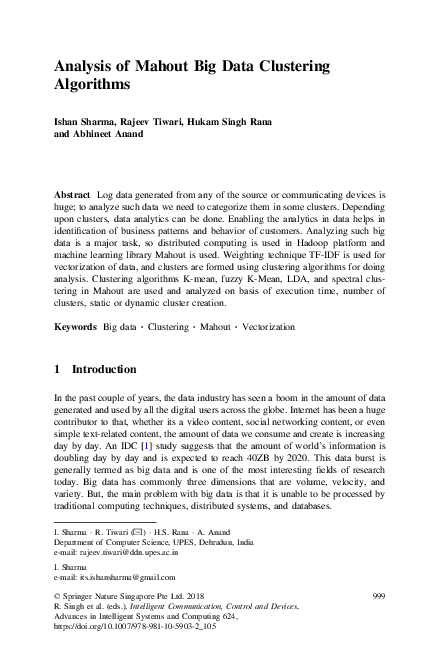 (PDF) Analysis of Mahout Big Data Clustering Algorithms.pdf