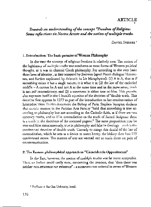 (PDF) Daniel Sperber, “Towards an Understanding of the Concept ‘Freedom ...