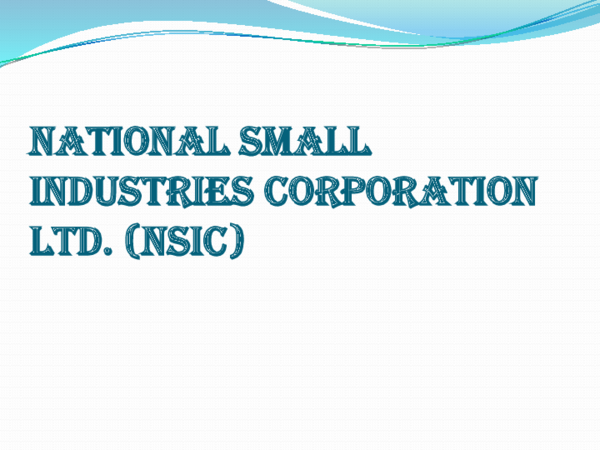 (PPT) NSIC PPT