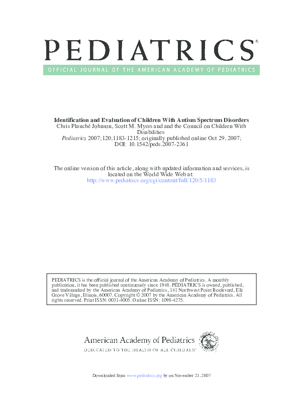 (PDF) Autism aap