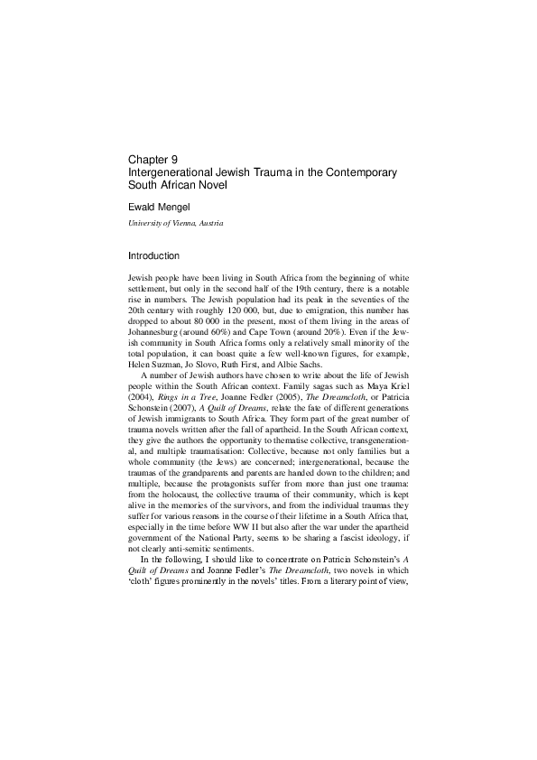 (DOC) Intergenerational Jewish Trauma