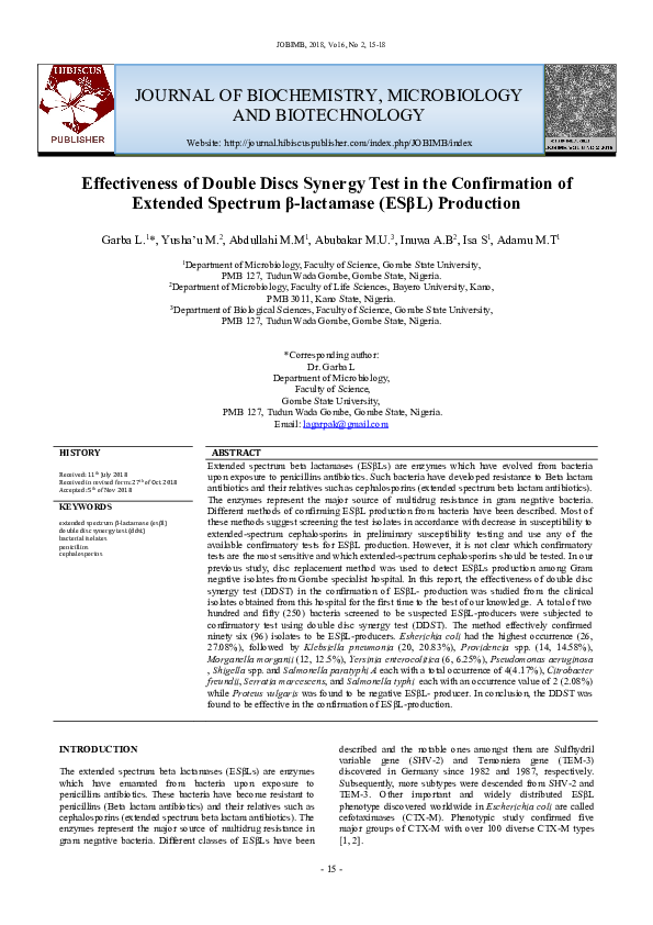 (PDF) Effectiveness of Double Discs Synergy Test in the Confirmation of ...