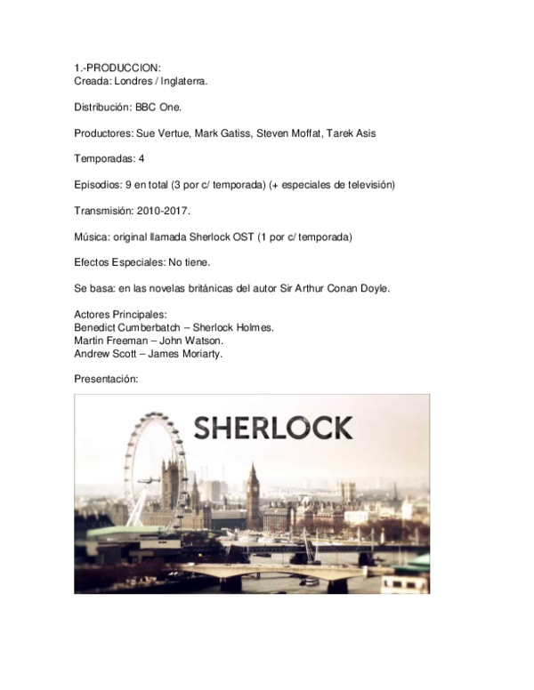 (DOC) Sherlock Analysis