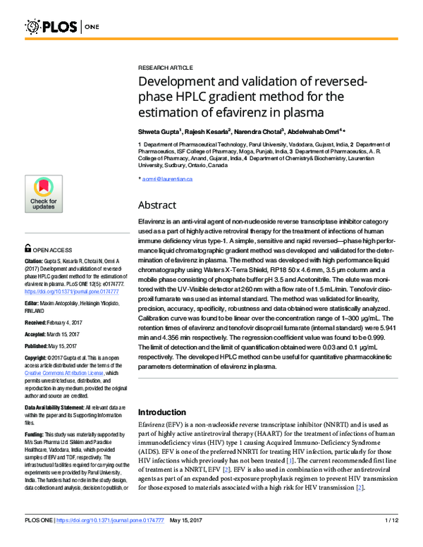 (PDF) Development and validation of reversed-phase HPLC gradient method for the estimation of ...