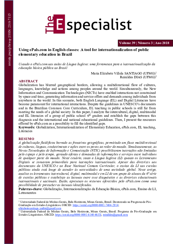 (PDF) Using ePals.com in English classes: A tool for ...