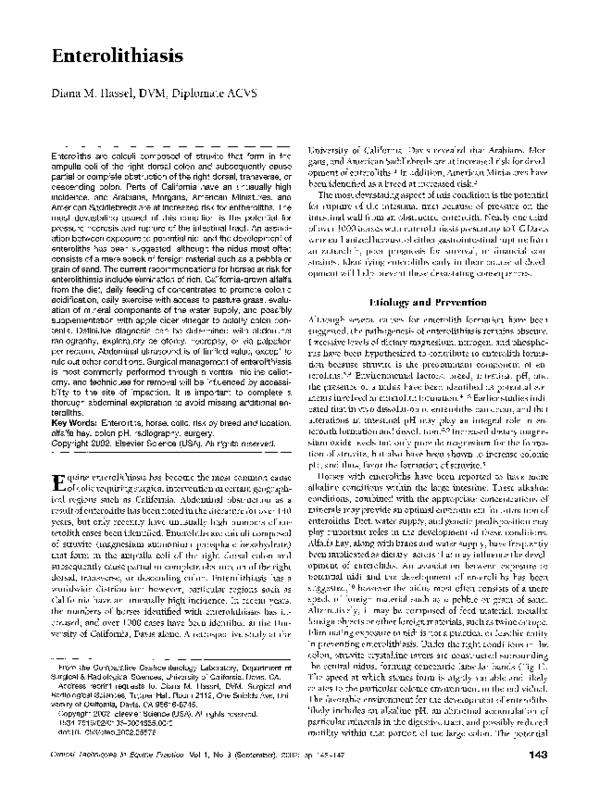 (PDF) Enterolithiasis