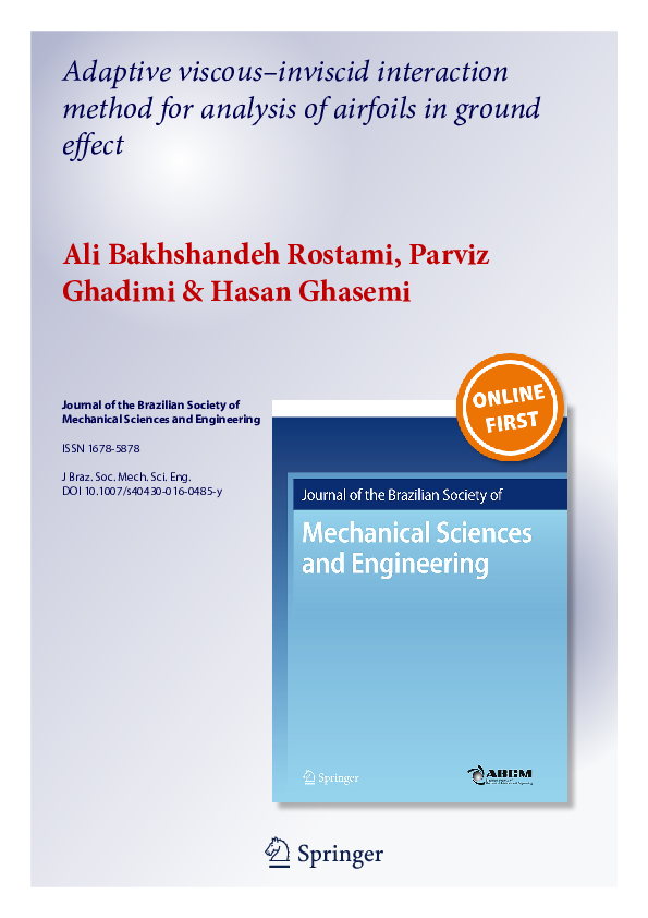(PDF) Adaptive Viscous-Inviscid Interaction method for Analysis of Airf