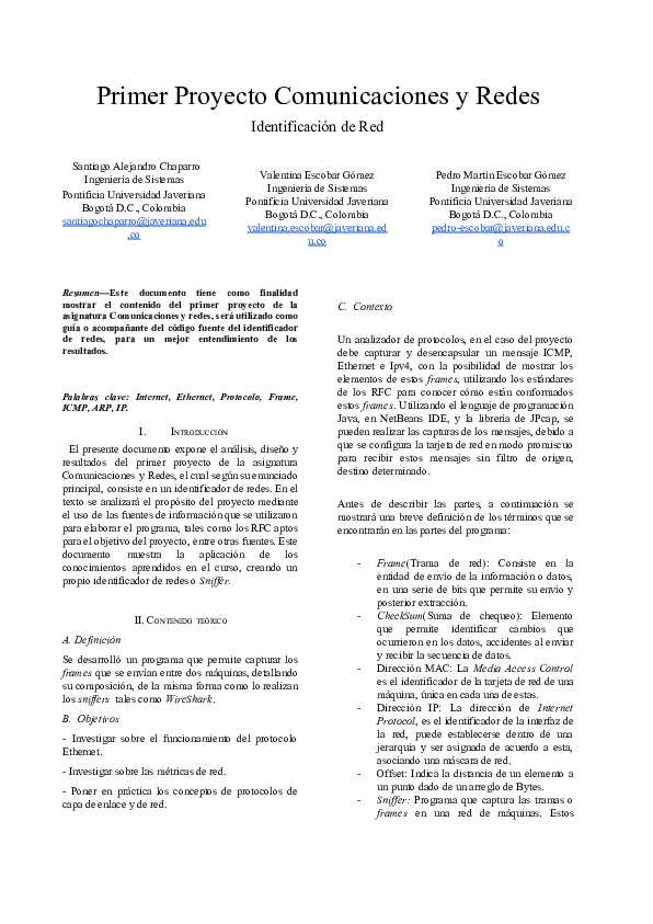 (DOC) Informe preliminar | Daniel Estrella - Academia.edu