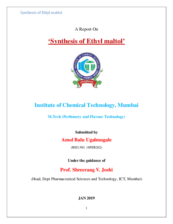 (PDF) Ethyl maltol report