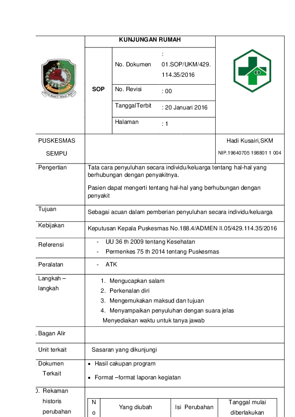 (DOC) SOP kunjungan rumah