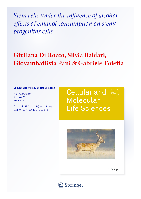 (PDF) Stem cells under the influence of alcohol: effects of ethanol ...