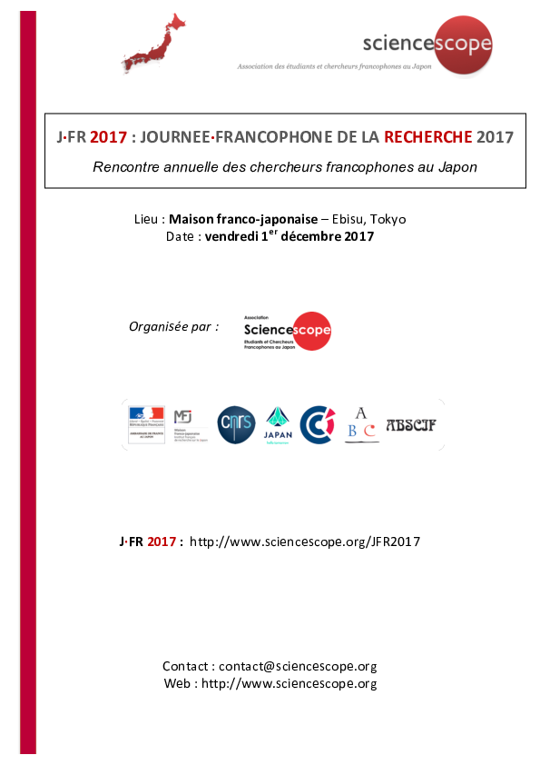 (PDF) Journée francophone de la recherche 2017 - Sciencescope - Maison ...