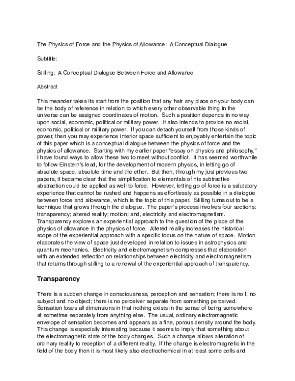 (PDF) Conceptual Physics with Force and Allowance: A Reflection on ...