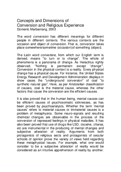 (PDF) Concepts and Dimensions of Conversion