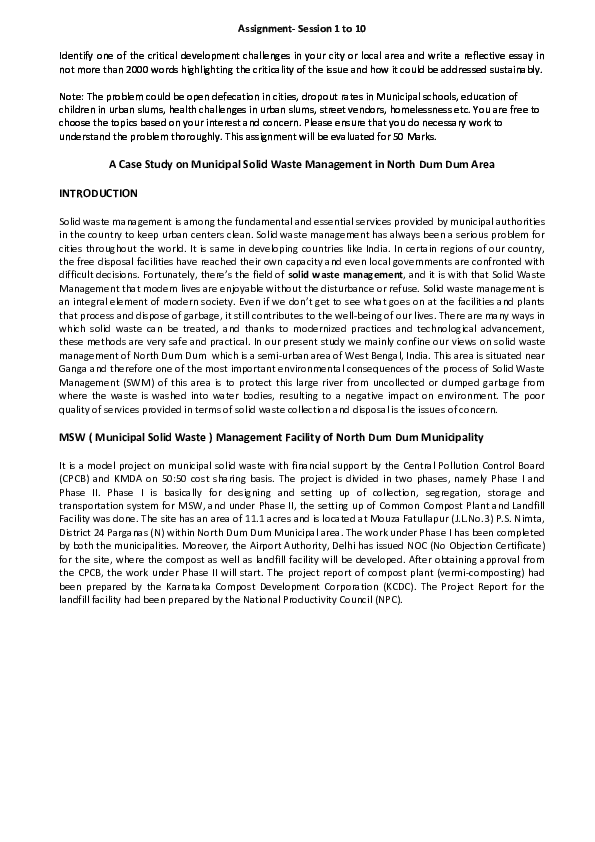 (PDF) Assignment Sustainable Development 18.