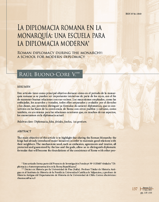 (PDF) La Diplomacia romana en la monarquía: una escuela para la ...