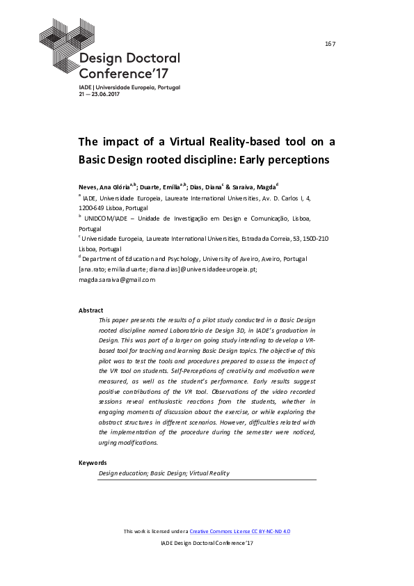 (PDF) The impact of a Virtual Reality-based tool on teaching and ...