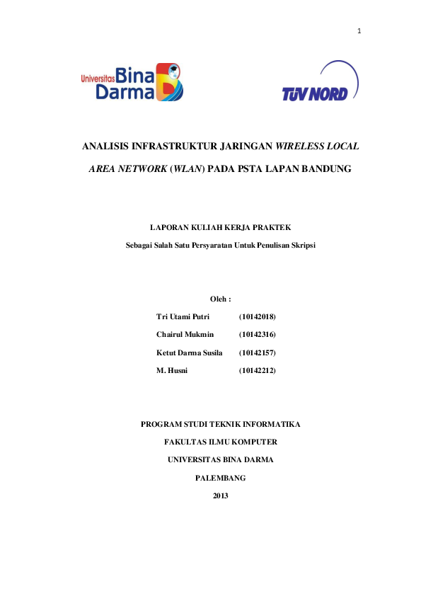 (PDF) ANALISIS INFRASTRUKTUR JARINGAN WIRELESS LOCAL AREA NETWORK (WLAN ...