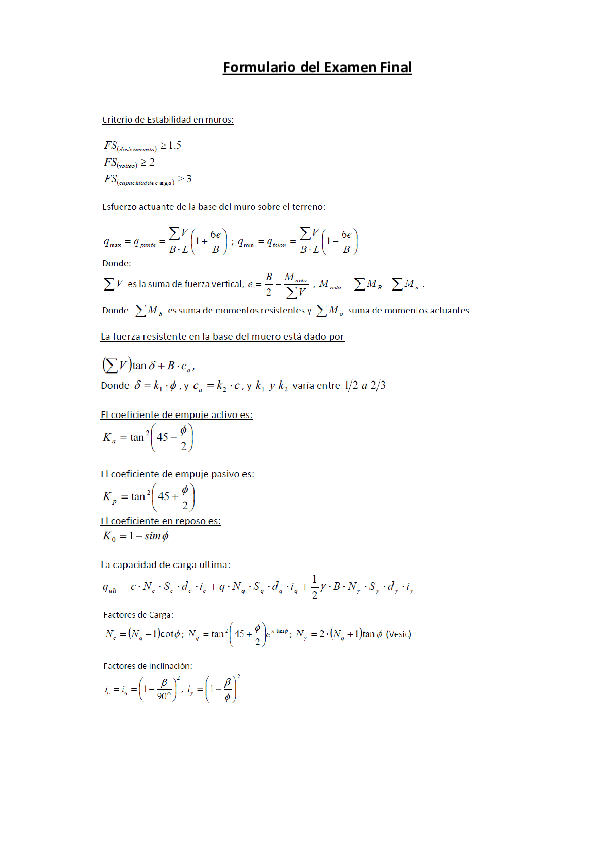 (PDF) Formulario de Ing. Geotécnica