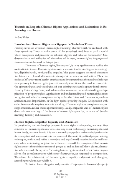 (PDF) Towards an Empathic Human Rights: Applications and Evaluations in ...