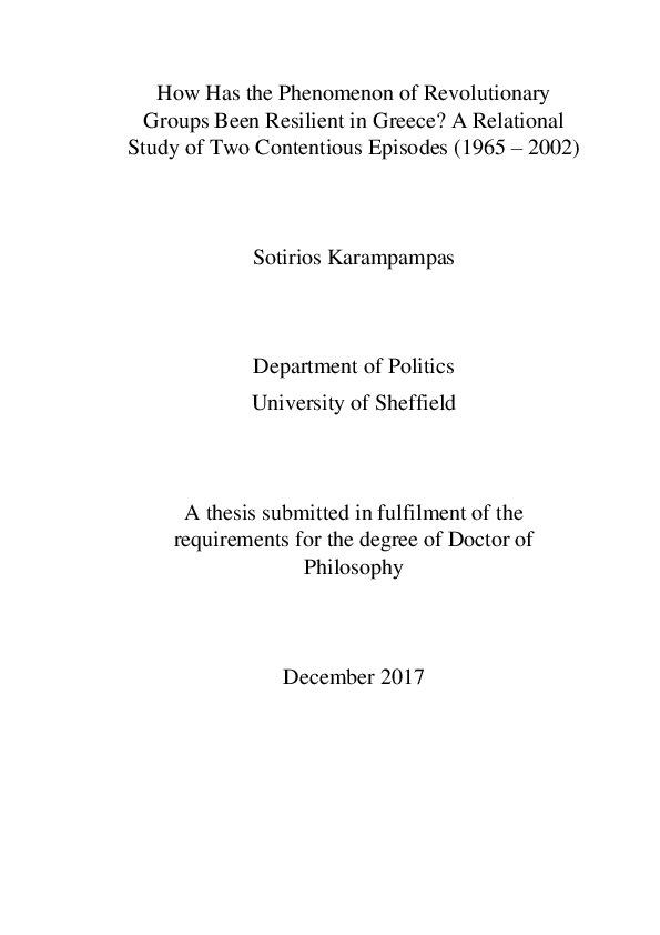 (PDF) Karampampas, S. (2017), "How has the phenomenon of revolutionary ...