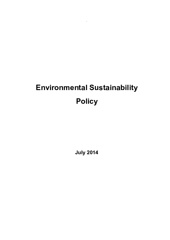 (DOC) Environmental sustainability policy