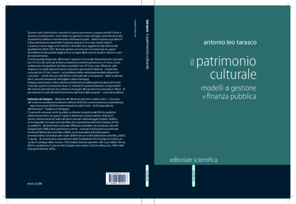 (PDF) Il Patrimonio culturale. Modelli di gestione e finanza pubblica