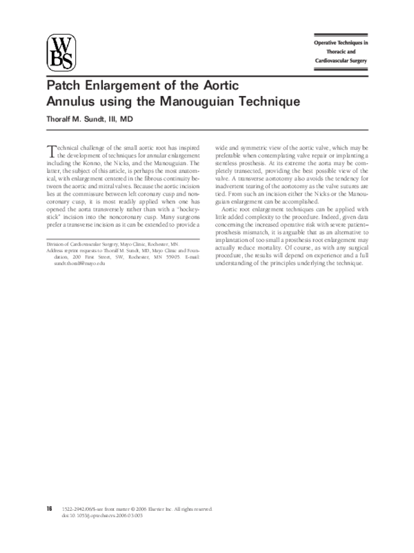 (PDF) Manouguian Technique