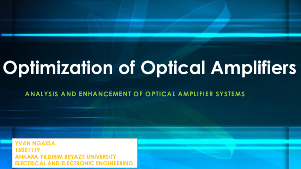 (PDF) Optimization of Optical Amplifiers.pdf