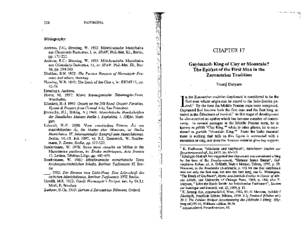 (PDF) Gayomard: King of Clay or King of Mountain?