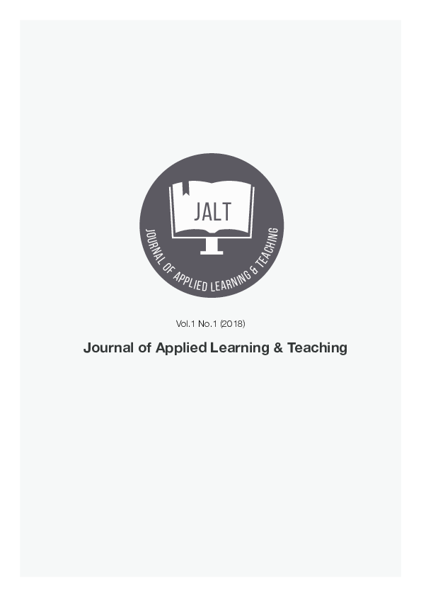(PDF) Journal of Applied Learning and Teaching (JALT) 1(1) Harris ...