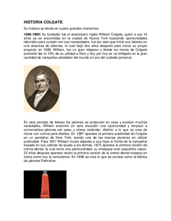 (DOC) HISTORIA COLGATE