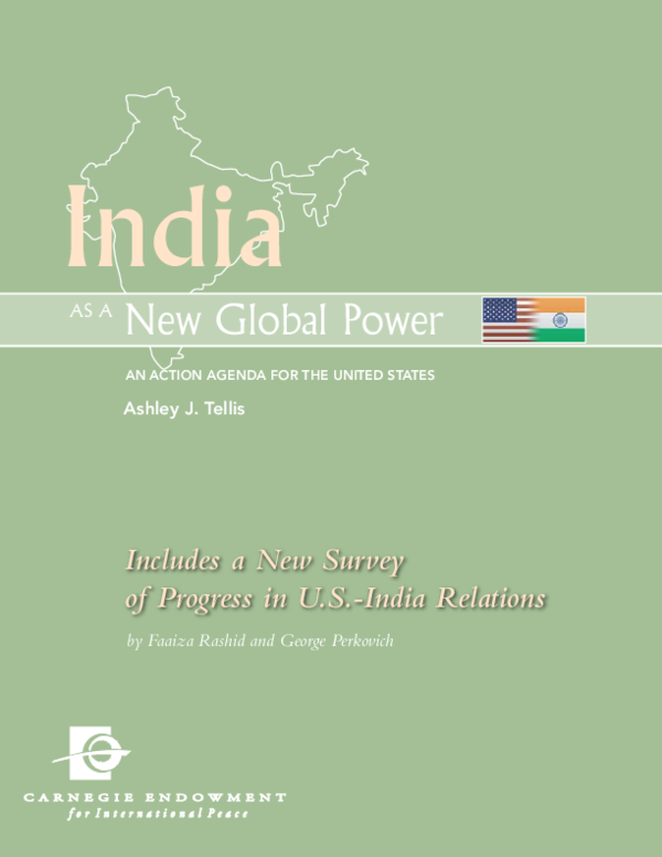 (PDF) India as a New Global Power: An Action Agenda for the United States