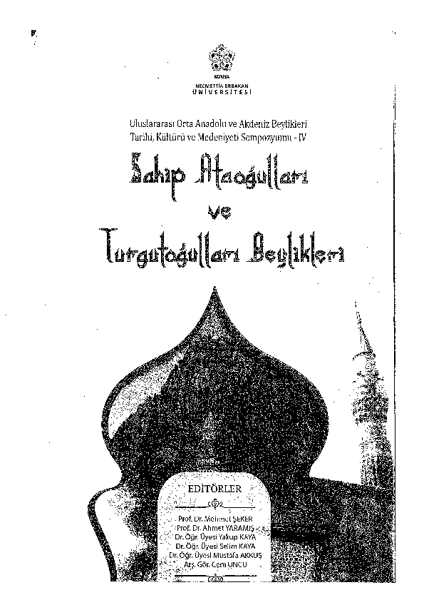 (PDF) Turgutlu and Varsaklu Turcomans in Ottoman-Mamluks Struggle ...