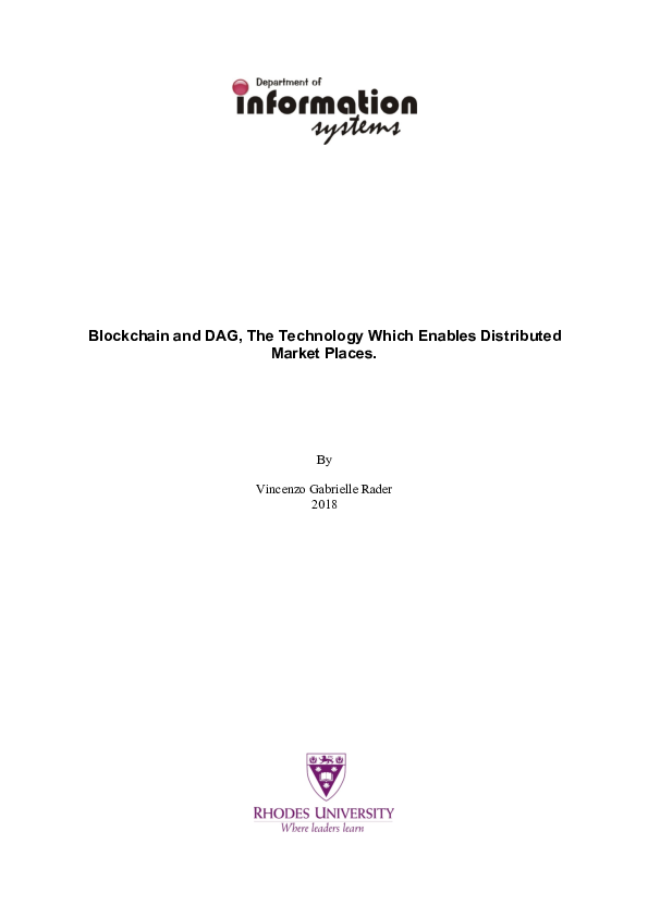 (PDF) Blockchain and DAG, The Technology Which Enables Distributed ...