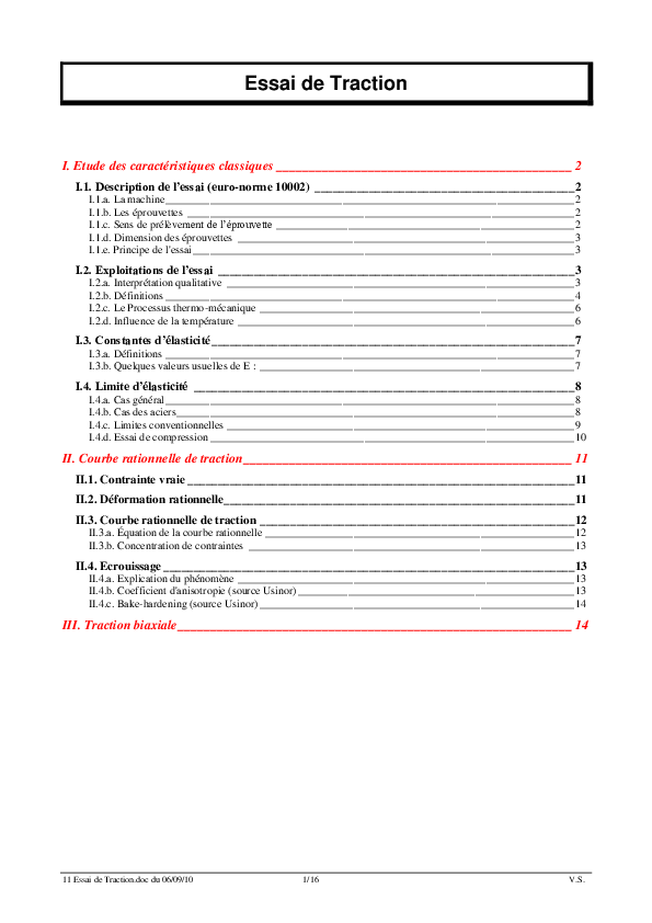 (PDF) Essai de Traction