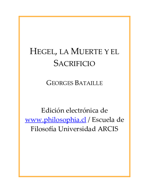 (PDF) Georges Bataille - Hegel, la muerte y el sacrificio.pdf