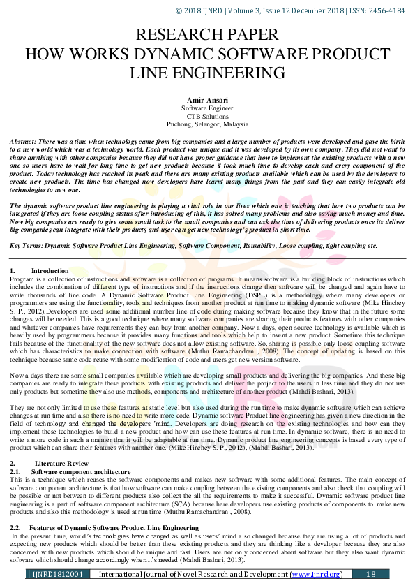 (PDF) How Works Dynamic Software Product Line Engineering
