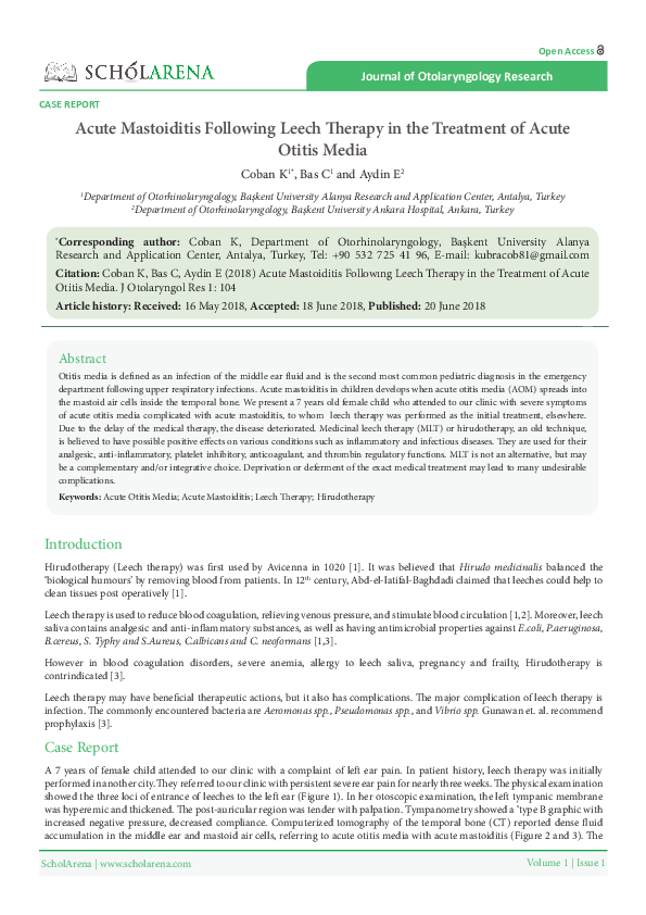 (PDF) Acute-Mastoiditis-Following-Leech-Therapy-in-the-Treatment-of-Acute-Otitis-Media.pdf