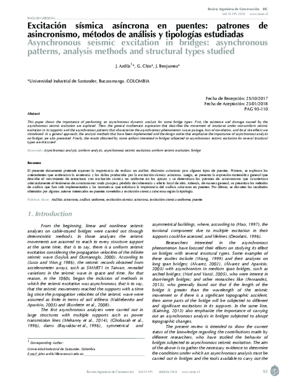 Pdf Seismic Behaviour Of Isolated Rc Bridges Subjected To Asynchronous Seismic Input Davide