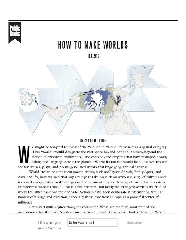 (PDF) How to Make Worlds