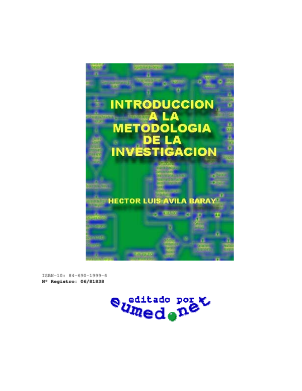 (PDF) INTRODUCCION A LA METODOLOGIA DE LA INVESTIGACION