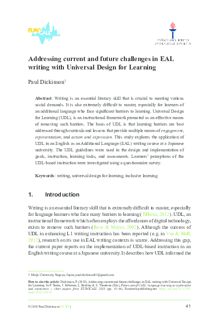 (PDF) Addressing Current and Future Challenges in EAL Writing with ...