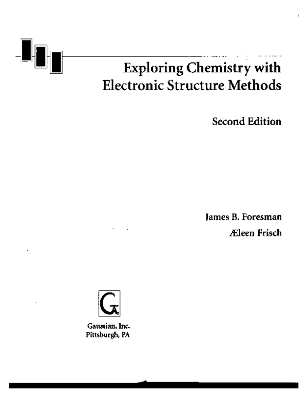 (PDF) Exploring Chemistry With Electronic Structure Methods
