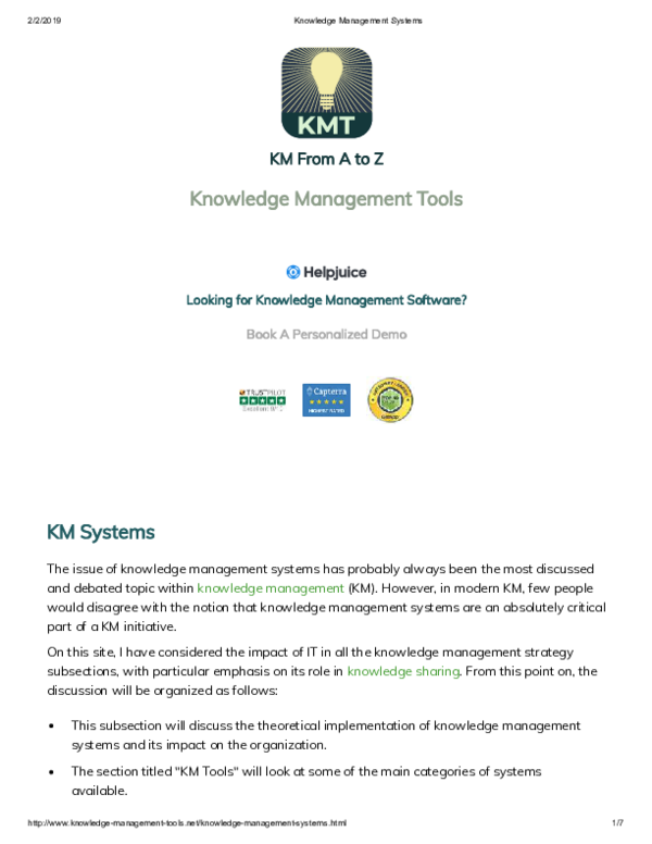 (PDF) Knowledge Management Systems: Issues, Challenges, and Benefits | Dorothy Leidner ...