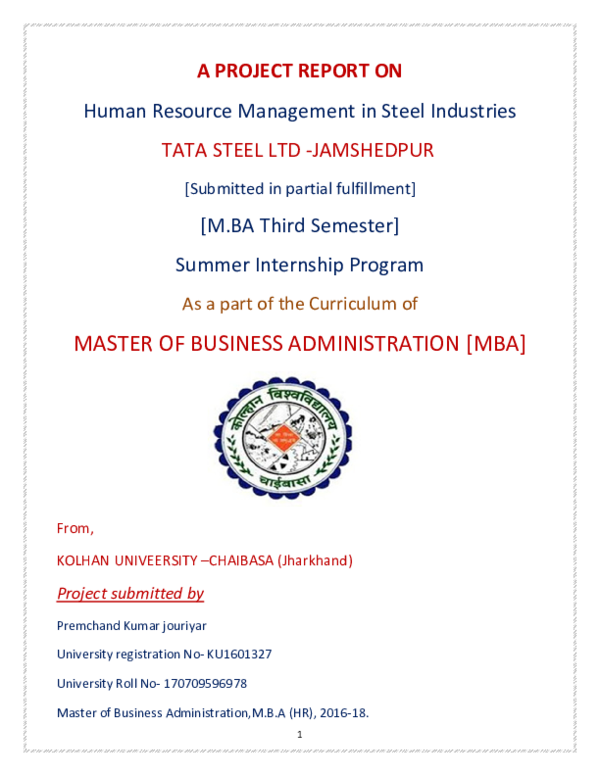 (PDF) SUMMER PROJECT REPORT