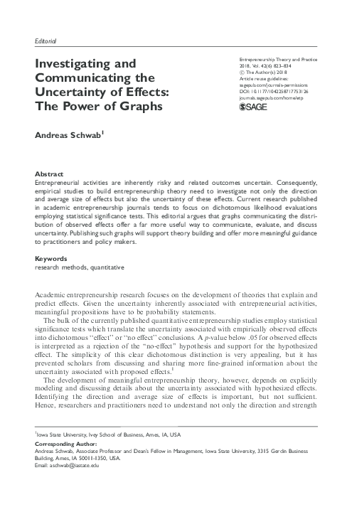 (PDF) Investigating and Communicating the Uncertainty of Effects -- The ... (PDF) Investigating and Communicating the Uncertainty of Effects -- The ...