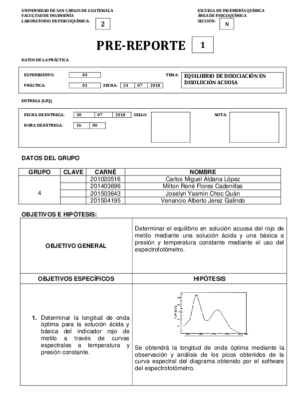 (DOC) LFQ2.2018.03 Pre-Reporte No.1 Grupo 4 experimento