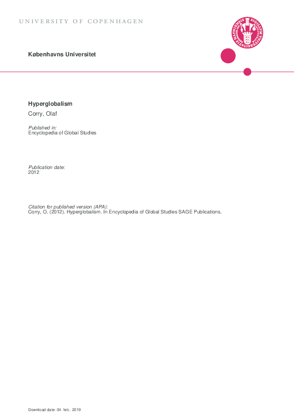 (PDF) Hyperglobalism