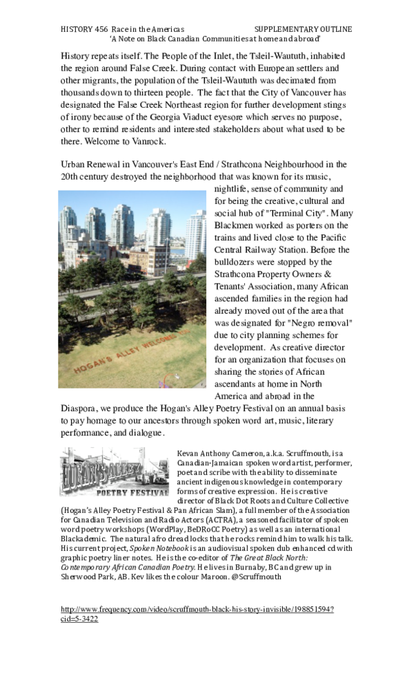 (PDF) Kevan Anthony Cameron - A Historiographical Profile of Black ...